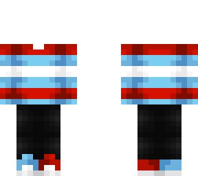 OB - Popsicle Red Blue & White Fit | Minecraft Skin