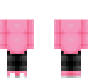 Basic Oversized Sweater Outfit Base Pink | Minecraft Skin