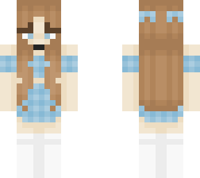 blue aesthetic girl | Minecraft Skin