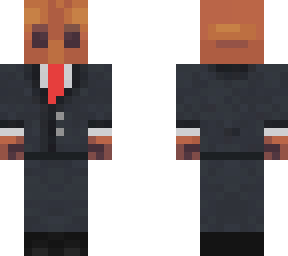 copper golem wearing a suit | Minecraft Skin
