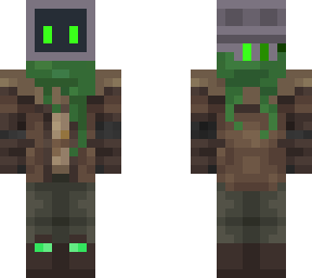 Green TV Head | Minecraft Skin