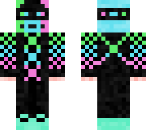 Rainbow fox | Minecraft Skin