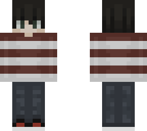 red striped sweater | Minecraft Skin