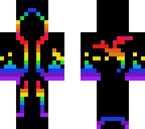 Black & Rainbow | Minecraft Skin