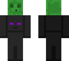 endermen holding slime | Minecraft Skin