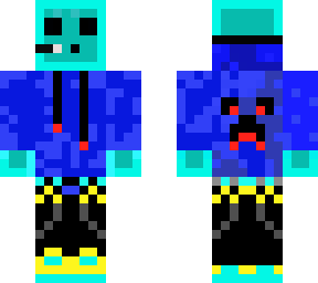 Slime Gamer Blue | Minecraft Skin