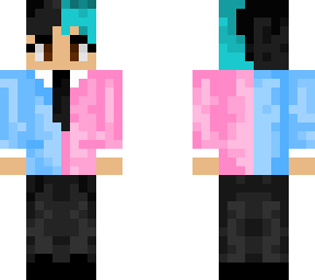 Split dyed | Minecraft Skin