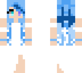 Blue goddess sayaka | Minecraft Skin