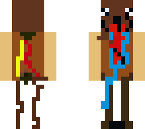 Dribbling hot dog | Minecraft Skin