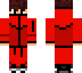 drip nike tech red | Minecraft Skin