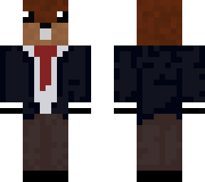 Groundhog with elegant suit | Minecraft Skin