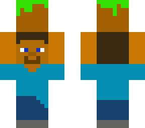 steve holding d | Minecraft Skins