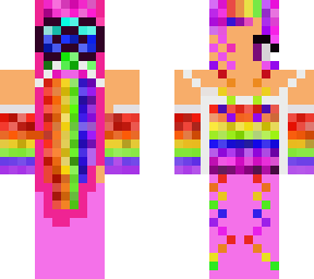 Aviah the rainbow girl | Minecraft Skin