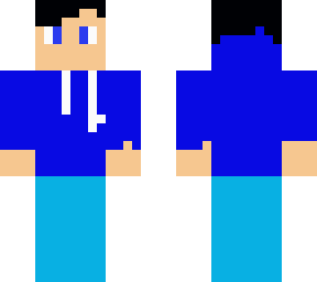 Blue gamer boy | Minecraft Skin