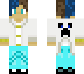 Blue Ice Creeper | Minecraft Skin
