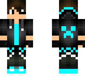 cyan gamer boy | Minecraft Skin