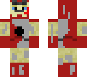 batttle damaged iron man | Minecraft Skin