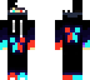 blue and red creeper Gamer | Minecraft Skin