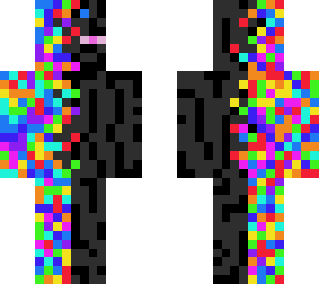 Rainbow Enderman | Minecraft Skin