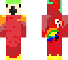 red parrotx2 | Minecraft Skin