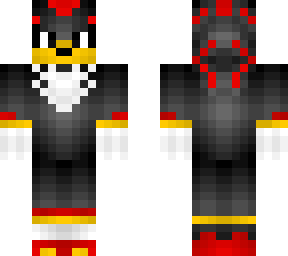 shadow the hedgehog | Minecraft Skin