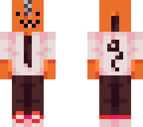 chainsaw man pochita, og by ShazaanZia7 | Minecraft Skin