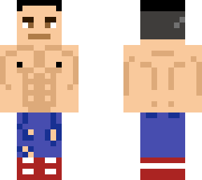 fuerte sin camiseta | Minecraft Skins