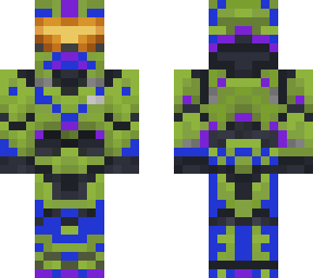 Master chief blue with voilet accents | Minecraft Skin