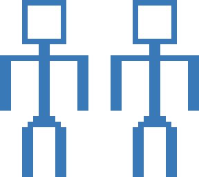 Stick man blue | Minecraft Skin