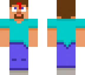 Animation Steve (Head wound) | Minecraft Skin