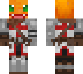 Charmander as a knight | Minecraft Skin