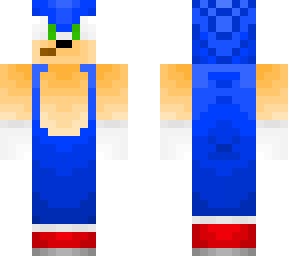 Modern Sonic (Sonic Frontiers) | Minecraft Skin
