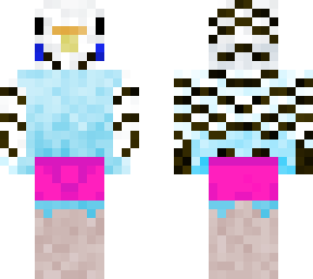 parrot with pink boxers | Minecraft Skin