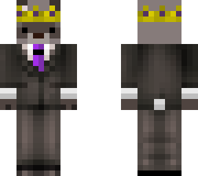 raccoon suit purple crown purplegems | Minecraft Skins