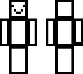 Black and white dude with derpy face | Minecraft Skin