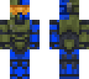 Blue Master Chief Minecraft Skin