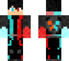 Skin blue and red | Minecraft Skin
