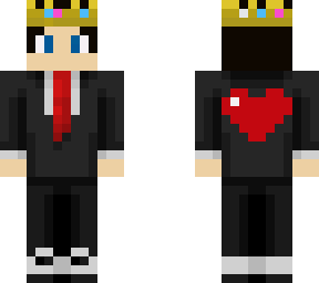 dude in tuxedo and crown (suit base by Reactorplays) | Minecraft Skin