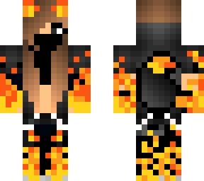 fire wolf girl | Minecraft Skins