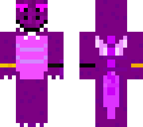 Purple Dragon with Jewelry | Minecraft Skin