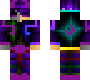 Purple hacker guy | Minecraft Skin