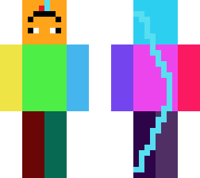 Rainbow noob | Minecraft Skin