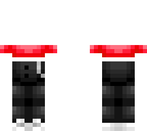 Red Edgy Neon Outfit Base | Minecraft Skin