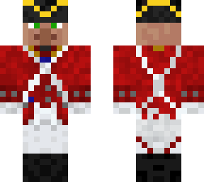 Revolutionary War villager (red) General | Minecraft Skin