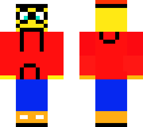 kluk s ervenou epikou | Minecraft Skin