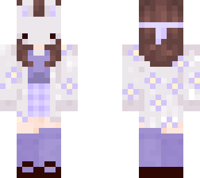 Purple Bunny Mask Skin | Minecraft Skin