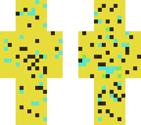 Yellow bot with dots | Minecraft Skin