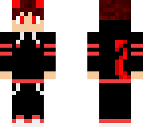 cool red demon boy | Minecraft Skin