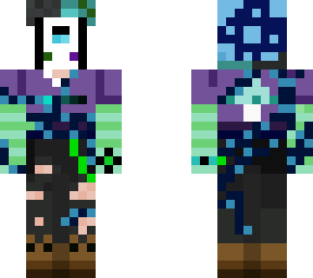 skulk infected mushroom boy with mask | Minecraft Skin