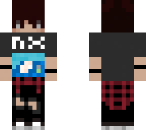 yo con la camiseta de nirvana | Minecraft Skin